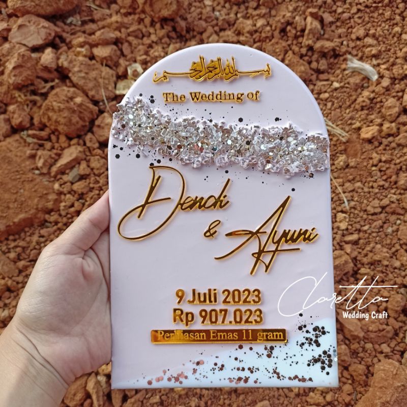 Jual mahar resin kubah dekorasi mahar nikah viral | Shopee Indonesia