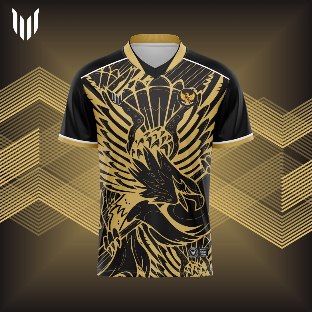 Jual JERSEY TIMNAS INDONESIA MOTIF GARUDA HITAM GOLD | Shopee Indonesia