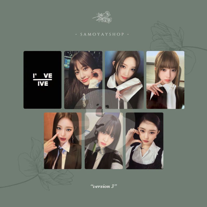 Jual Photocard Unofficial Ive I've Version 1 2 3 Jewel Case Pre-Order Benefit Pob Mmt Namil ...