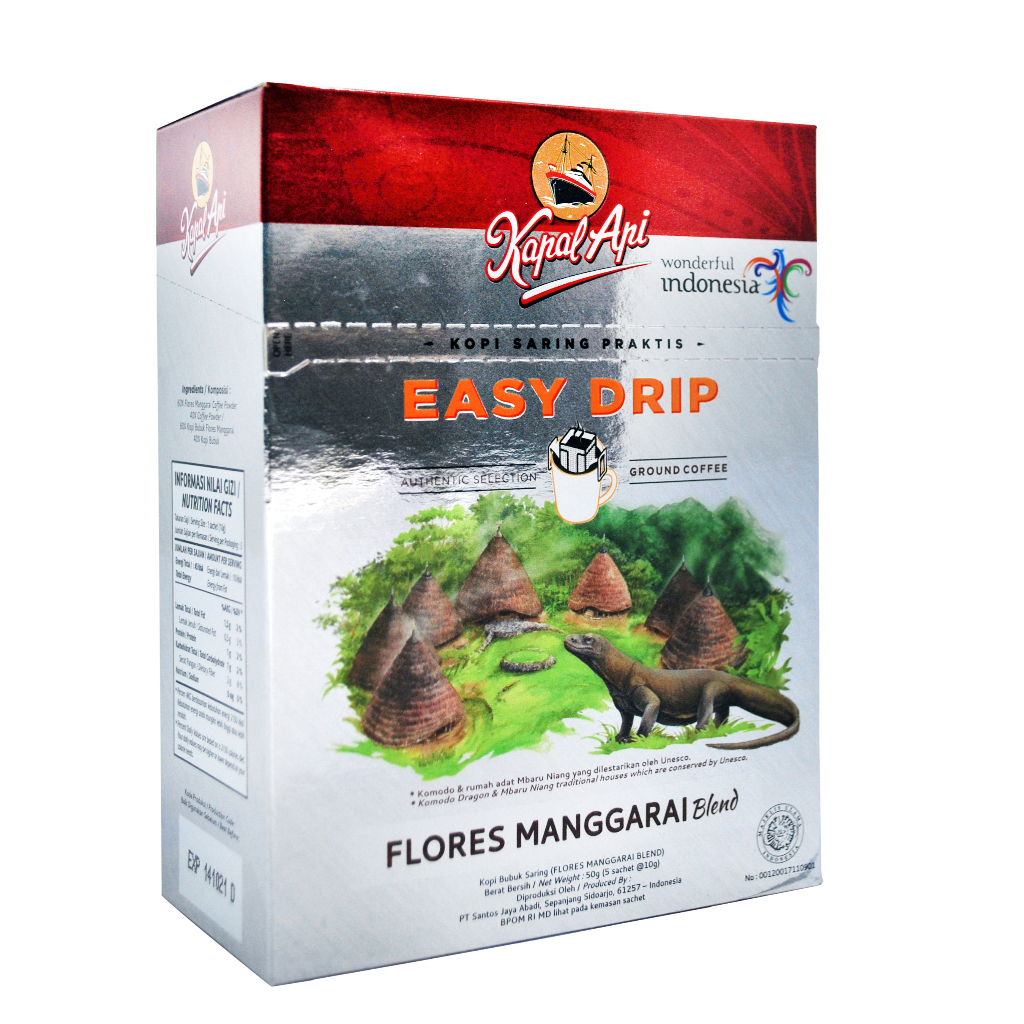 Jual KOPI KAPAL API EASY DRIP FLORES MANGGARAI ISI 5 SACHET | Shopee ...