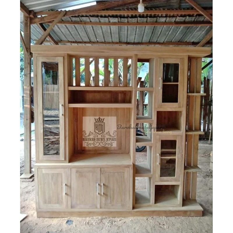 Jual Buffet partisi penyekat ruangan plus finishing minimalis | Shopee ...