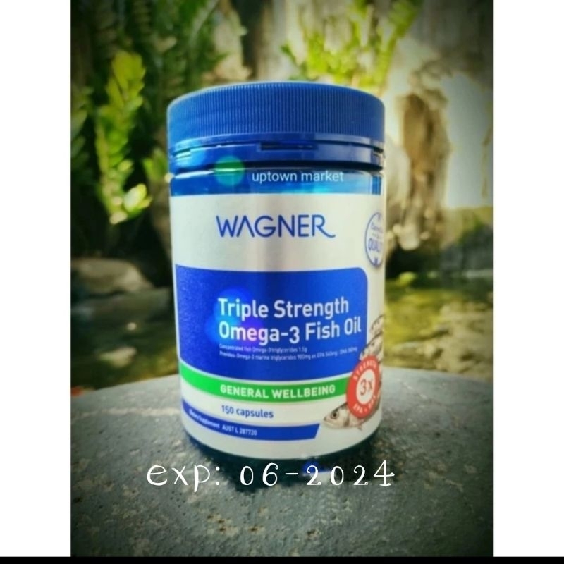 Jual Wagner Triple Strength Omega3 Fish Oil 150 Capsules General ...