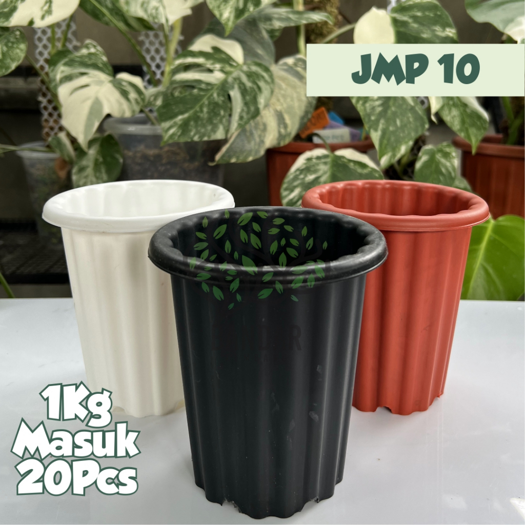 Jual JMP 10 Pot Tinggi Ukuran 10 Pot Motif Unik Pot Tebal Pot Tanaman ...