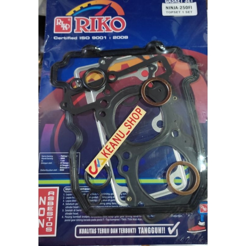 Jual (KEANU) PAKING TOP SET KAWASAKI NINJA GASKET TOP SET NINJA 250 NINJA 250 FI FUL SET NINJA ...