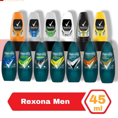 Jual Rexona Men Deodorant Deo Pria Roll On Invisible Dry 45ML | Shopee Indonesia