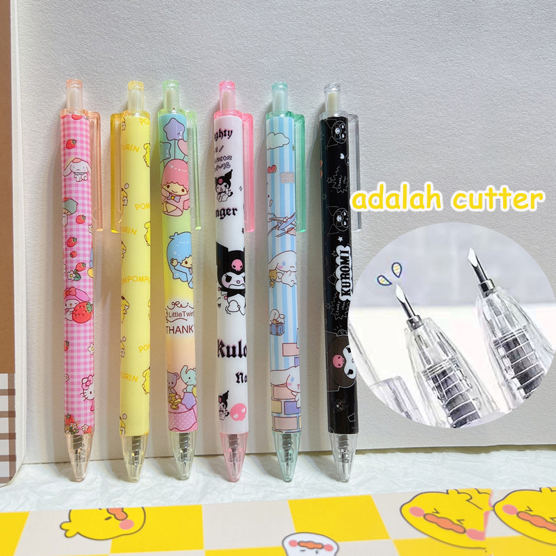 Jual EG Sanrio Cutter Pen Lucu Cutter Stiker Pensil Pisau Utilitas ...