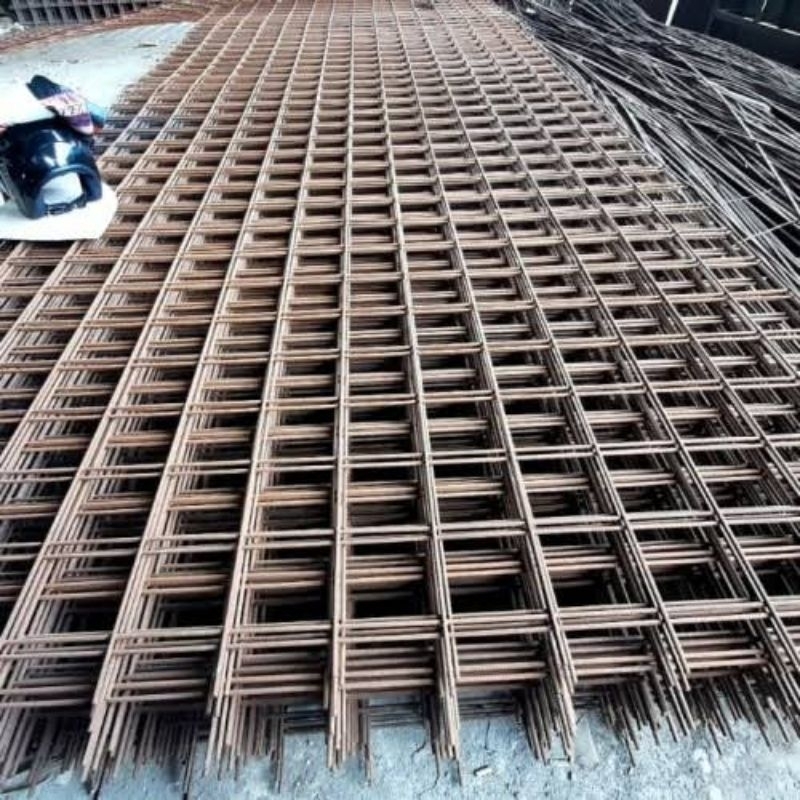 Jual Besi Wiremesh 8mm 1 Lembar (210x540)/ Wermesh Cor 8 mm 2.1 Meter x 5.4 Meter | Shopee Indonesia