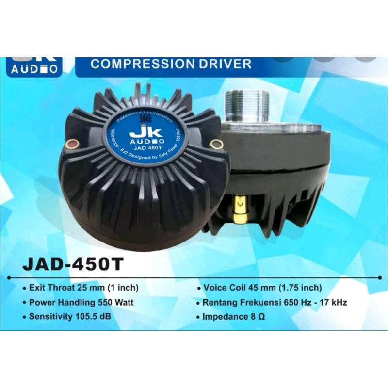 Jual Driver Tweeter JK Audio JAD-450T vc 1,75" original | Shopee Indonesia