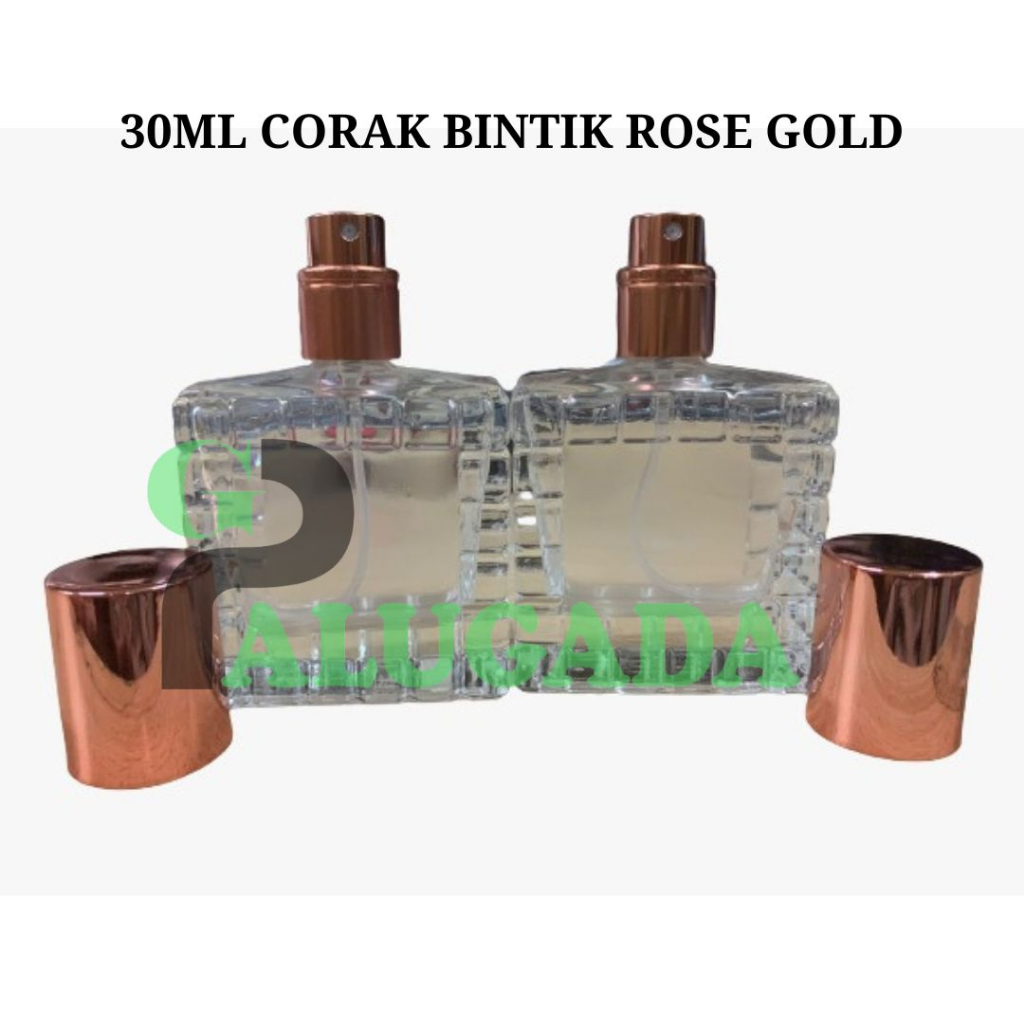 Jual BOTOL PARFUM 30ML CORAK BINTIK ROSE GOLD DRAT | PERLUSIN | Shopee ...
