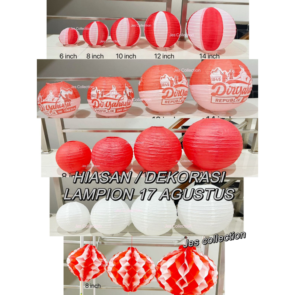 Jual Lampion Merah Putih Terlengkap Semua Varian untuk Dekorasi ...