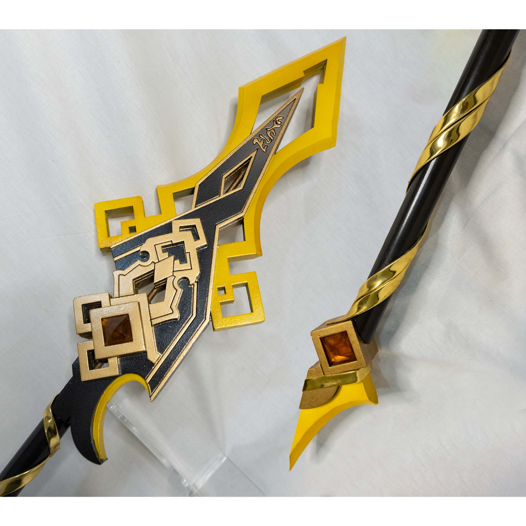 Jual Vortex Vanquisher Zhongli Polearm Genshin Impact Weapon Cosplay ...