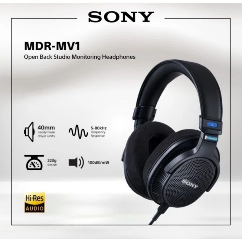 Jual Sony MDR-MV1 Open Back Studio Monitor Headphones | Shopee Indonesia