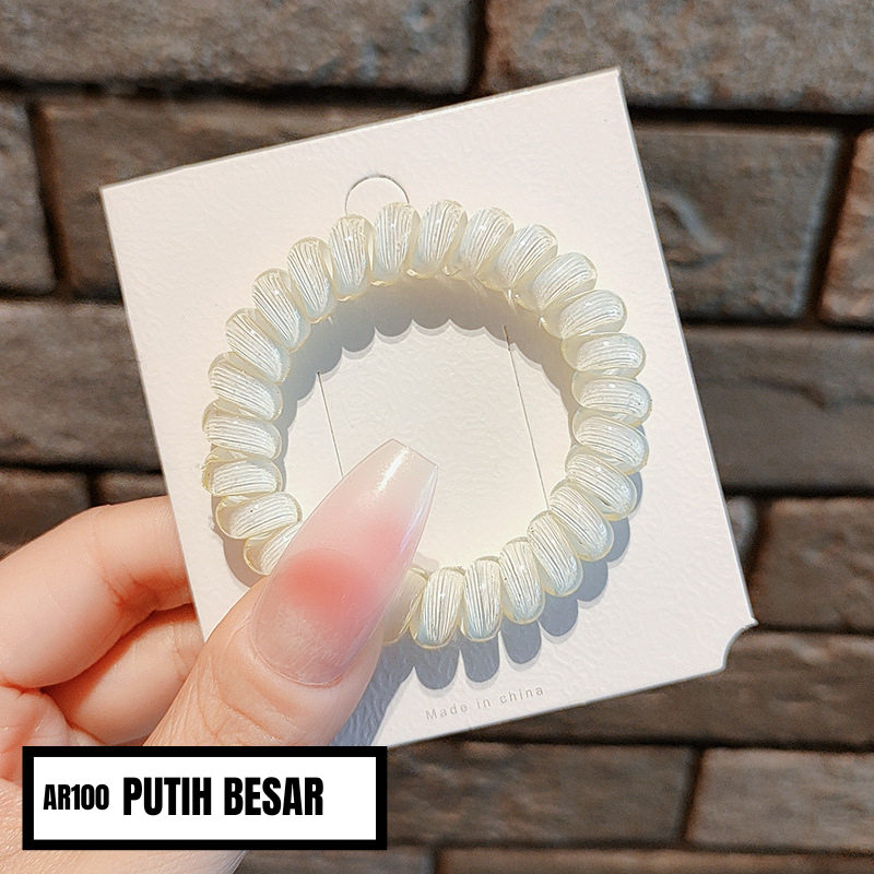 Jual Karet Rambut Spiral Kabel Candy Doff Ikat Rambut Wanita MCO AR100 ...