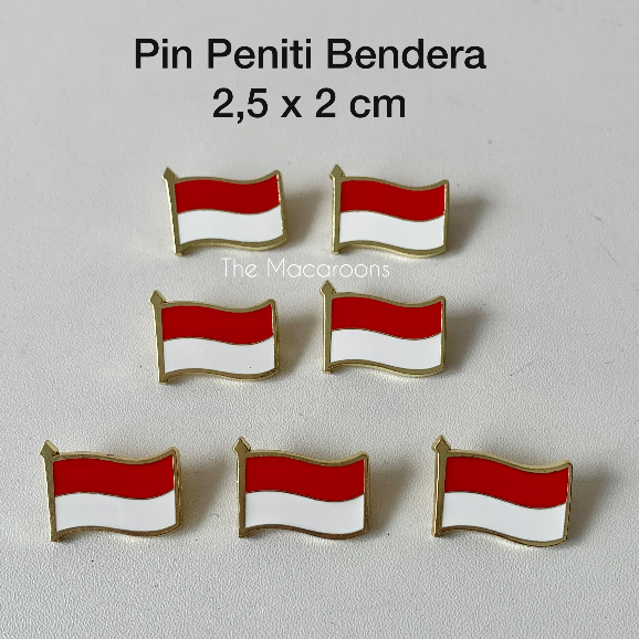 Jual Bross Pin Peniti Bendera Merah Putih Bros Peniti 17 Agustus ...