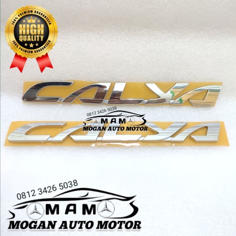 Jual Logo Emblem Tulisan CALYA Calya Sticker Emblem Bagasi Original 1PC ...