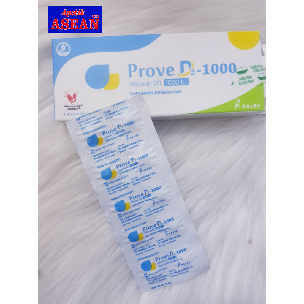 Jual PROVE D3-1000 IU 1 STRIP ISI 10TABLET | Shopee Indonesia