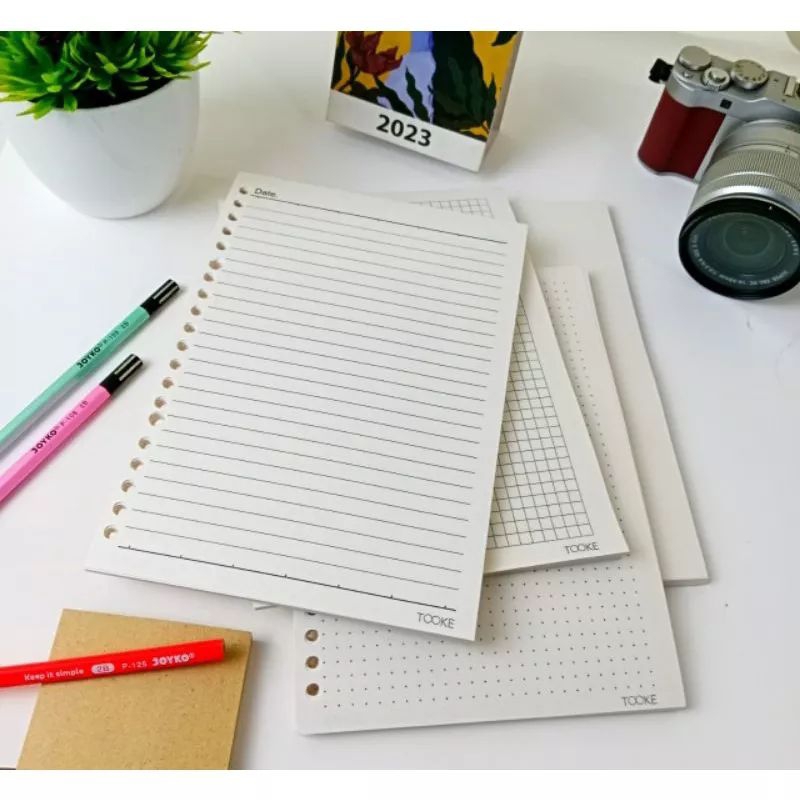 Jual LOOSE LEAF A5,A6/NOTEBOOK REFILL/ISI BINDER/GARIS/KOTAK/TITIK ...