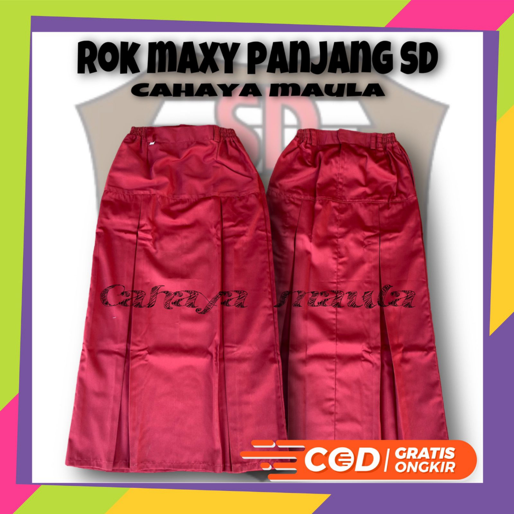 Jual ROK PANJANG SEKOLAH SD PEREMPUAN SERAGAM SEKOLAH SD NI ROK PANJANG ...