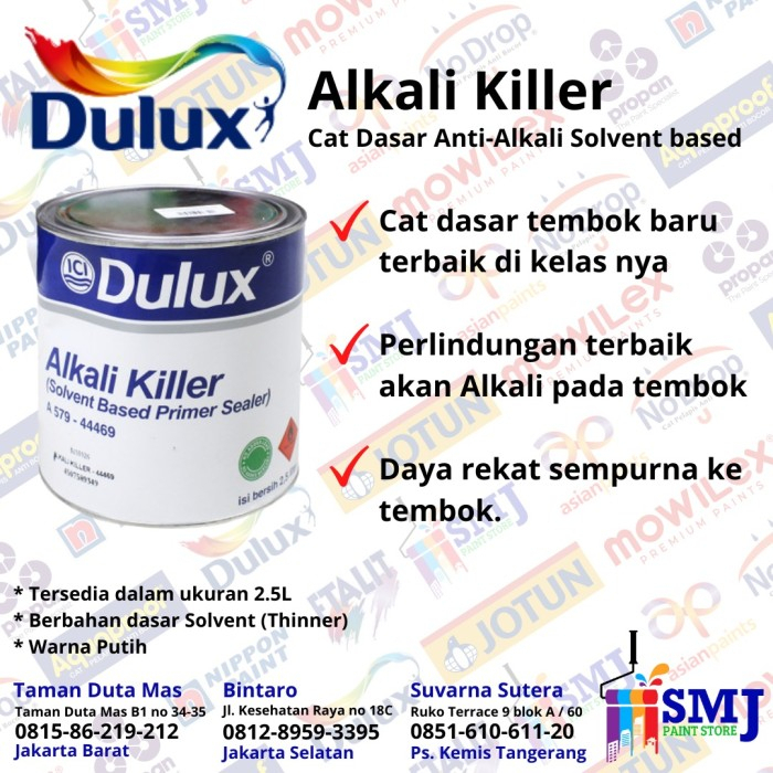 Jual CAT DASAR DULUX ALKALI KILLER 2,5L | Shopee Indonesia Jual CAT DASAR DULUX ALKALI KILLER 2,5L | Shopee Indonesia
