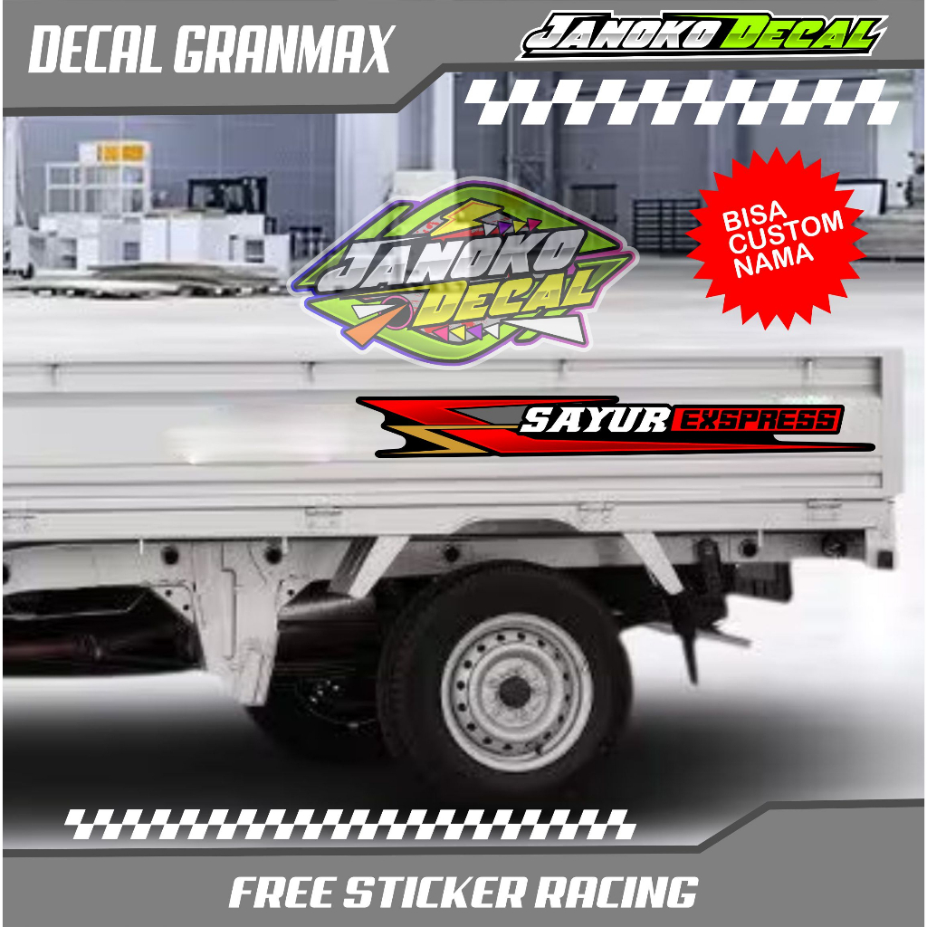 Jual STICKER DECAL SAMPING PICK UP GRANDMAX OLD "SAYUR EXSPRESS" BISA ...
