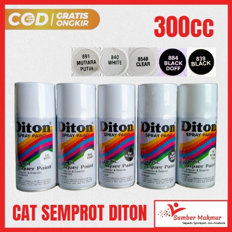 Jual SPRAY PAINT CAT SEMPROT PILOK PILOX DITON 300CC ACRYLIC LACQUER PAINT SOLID BASIC METALLIC ...