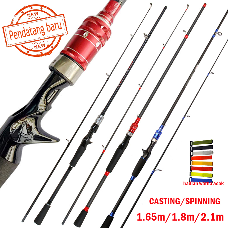 Jual HAIYI FISHING 1.65m/1.8m/2.1m Joran Pancing Fishing Rod Suitable for Spinning Reel Bait ...