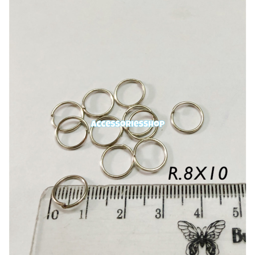 Jual Ring bulat/ring O ukuran 4mm,5mm & 8mm nikel bahan craft diy ...
