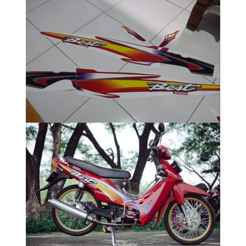 Jual striping Shogun 110 Thailand Suzuki best | Shopee Indonesia