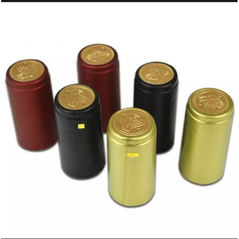 Jual segel botol plastik shrink segel botol 37mm bahan pvc dengan pita ...