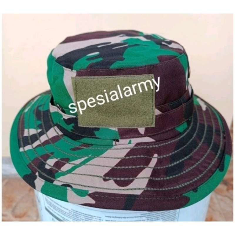 Jual TOPI RIMBA LORENG MALVINAS VELBED PAKEK KAWAT | Shopee Indonesia