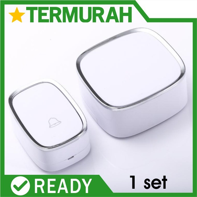 Jual Bel Rumah Wireless Door Bell Pintu Doorbell Waterproof ip44 1 ...
