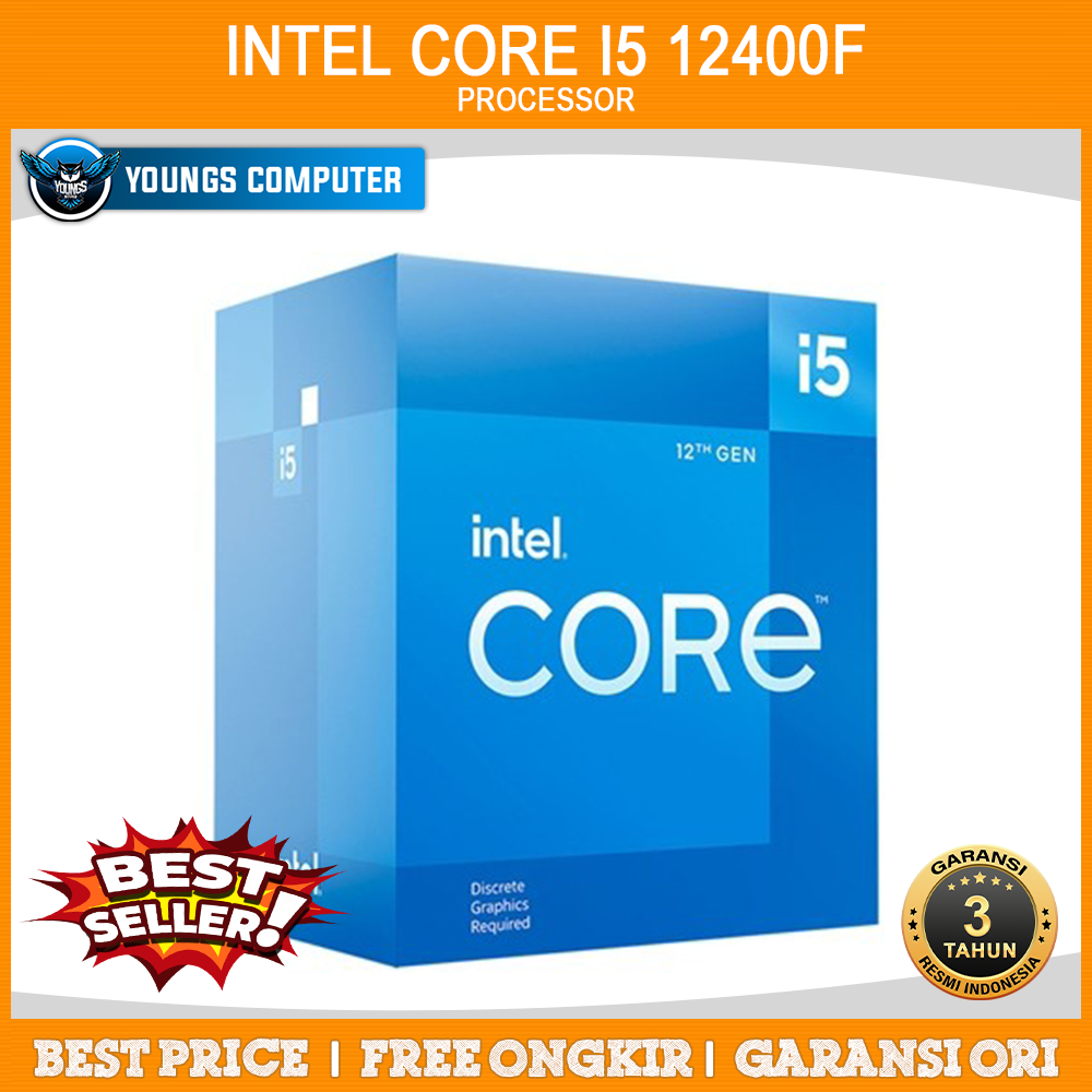 Jual Intel Core i5 12400F Box | 4.4Ghz 6C 12T | GEN 12th LGA1700 Alder ...