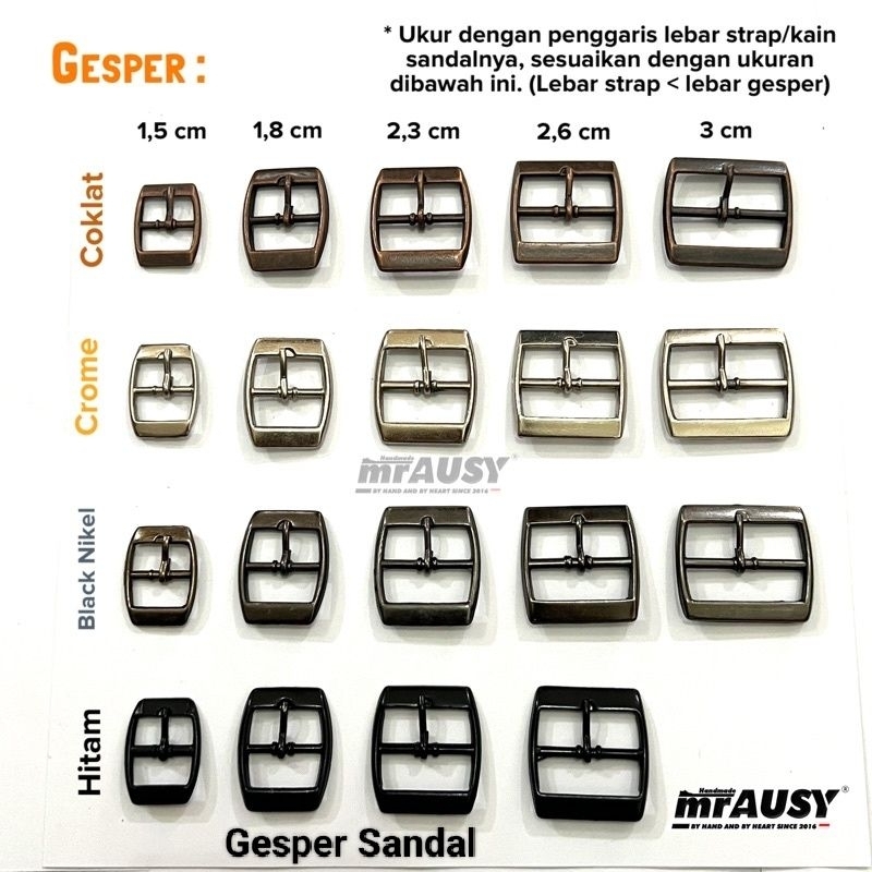 Jual Gesper Sandal Wanita Birken Gesper Kotak Gesper Tusuk Pengait ...