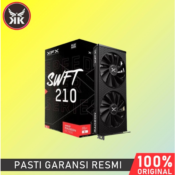Jual VGA CARD XFX RX 7600 SPEEDSTER SWIFT 210 8GB GDDR6 | Shopee Indonesia
