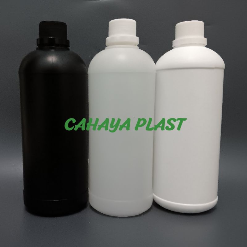 Jual Botol Agro 1000Ml Dop-Botol Labor 1000Ml Natural-Botol Plastik 1000Ml Hitam- Free Kardus ...