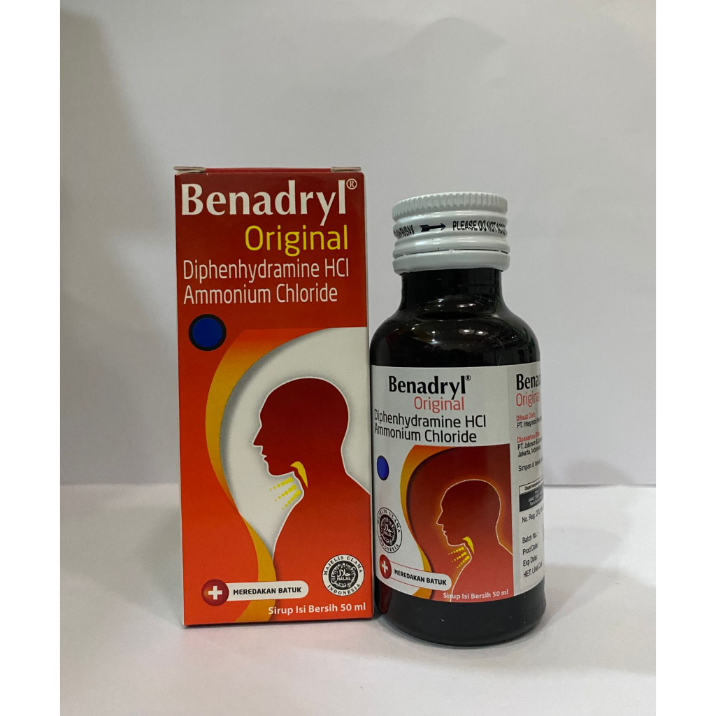 Jual Benadryl Original 50ml / obat batuk | Shopee Indonesia