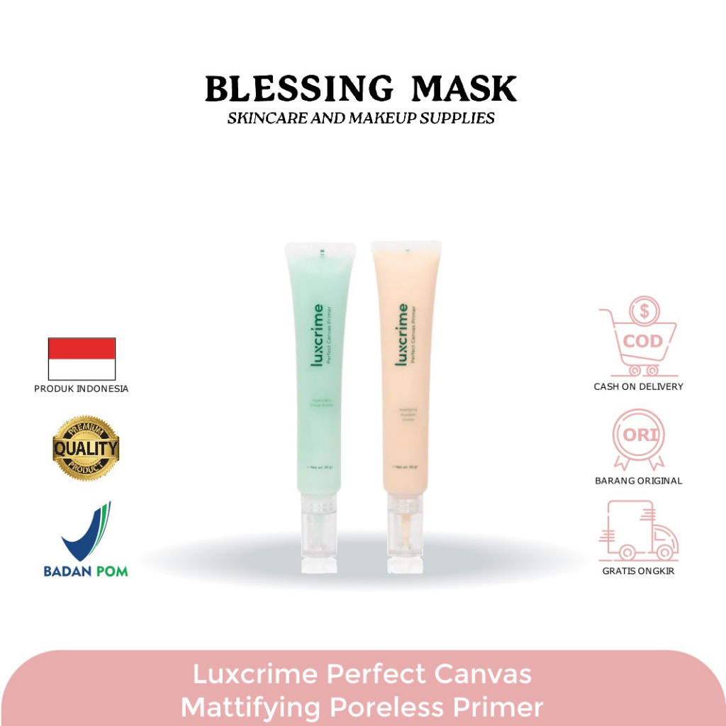 Jual Luxcrime Perfect Canvas - Mattifying Poreless Primer | Hydro Blur ...