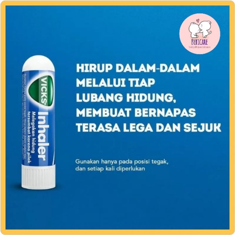 Jual Vicks inhaler melegakan hidung tersumbat pilek, vicks obat pilek ...