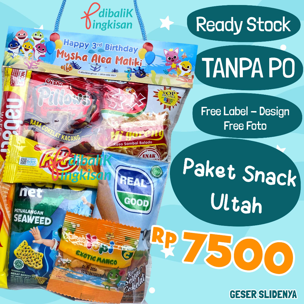 Jual Paket Snack Ulang Tahun Anak / Bingkisan / Snack Ultah ...