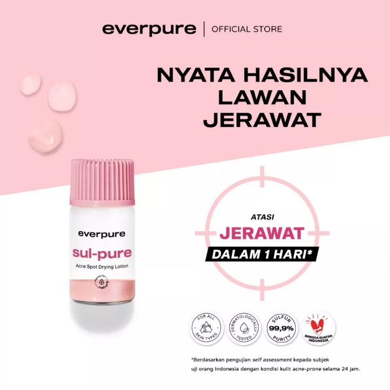 Jual EVERPURE SUL-PURE ACNE SPOT DRYING LOTION 3ml/ obat jerawat / obat ...