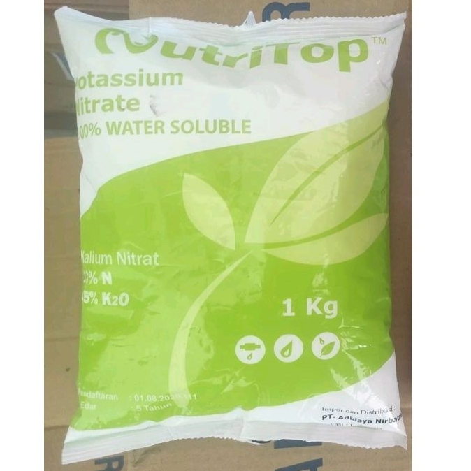 Jual Pupuk KNO3 Potassium Nitrat NutriTop Premium 1 Kg | Shopee Indonesia