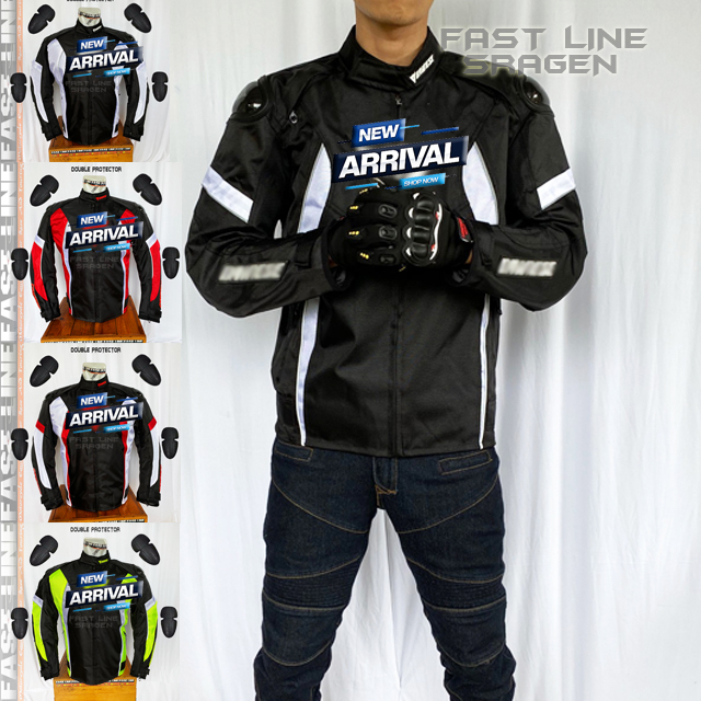 Jual JAKET BIKER MOTOR DOBEL PROTECTOR TAHAN AIR BERKWALITAS KUAT ...