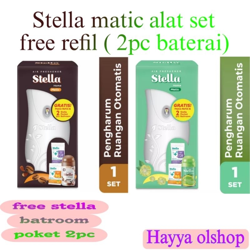 Jual STELLA MATIC ALAT + REFIL ( FRE BATERAI 2PC ) | Shopee Indonesia