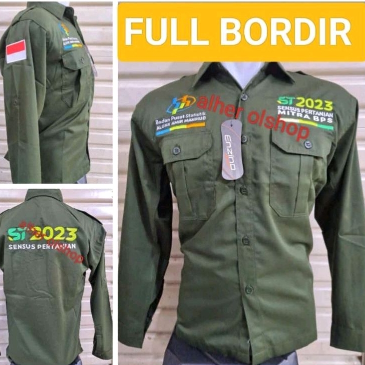 Jual kemeja sensus pertanian baju sensus pertanian seragam sensus pertanian baju kerja sensus ...