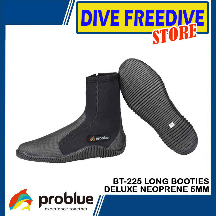 Jual BT-225 Long Boot Problue Deluxe 5mm Booties Boots Sepatu Karang Coral Pantai Selam ...