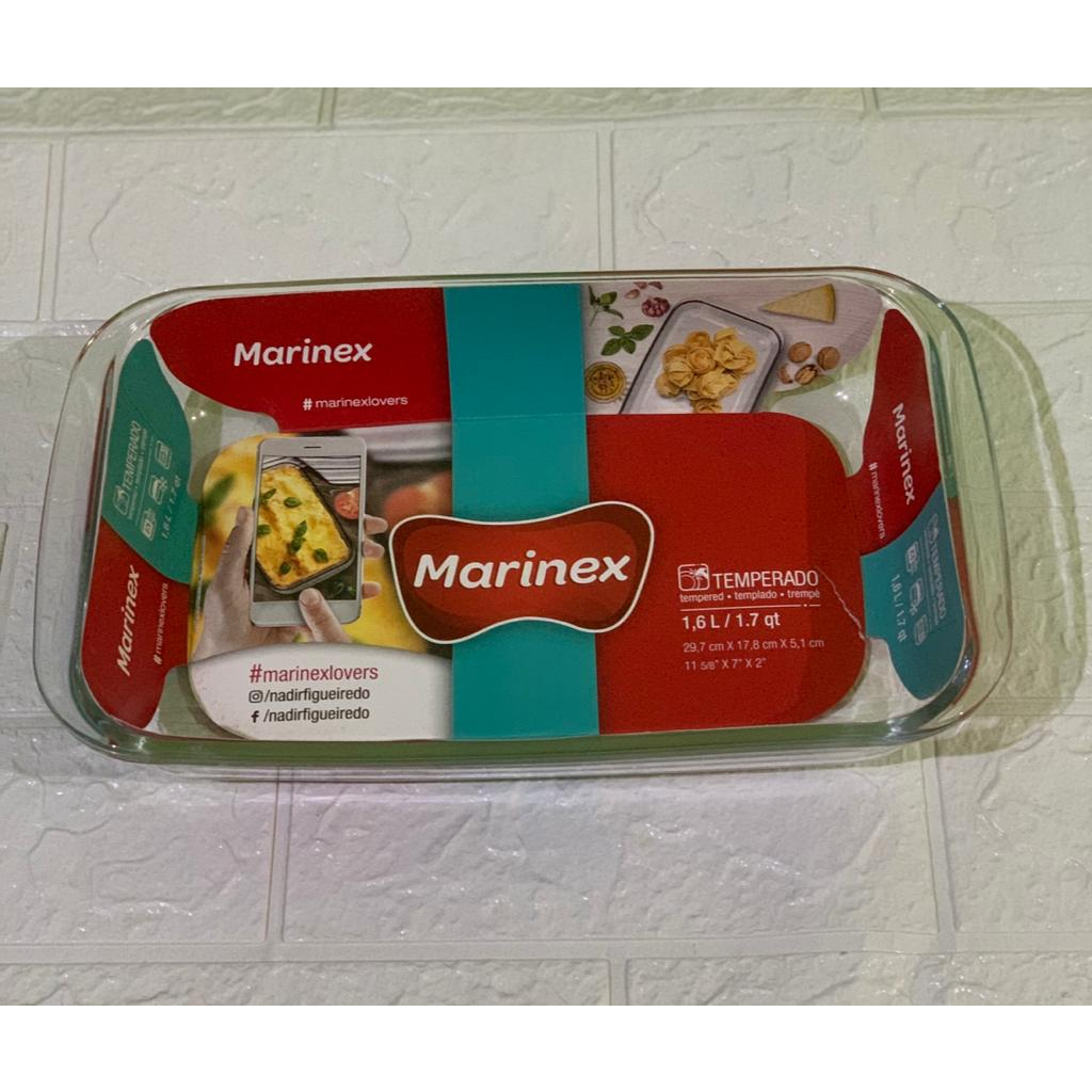 Jual Loyang Kaca Marinex 1,6liter Kotak/Loyang Kue/Loyang Oven Kotak ...