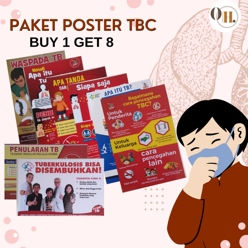 Jual Paket Poster TBC - Paket Poster Tuberculosis - Paket Poster TB Lengkap | Shopee Indonesia