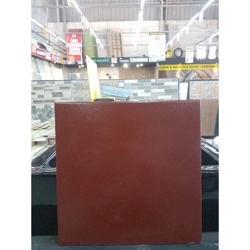 Jual Keramik 30x30 Asia Tile Corsica Red CERAMIC TILES | Shopee Indonesia