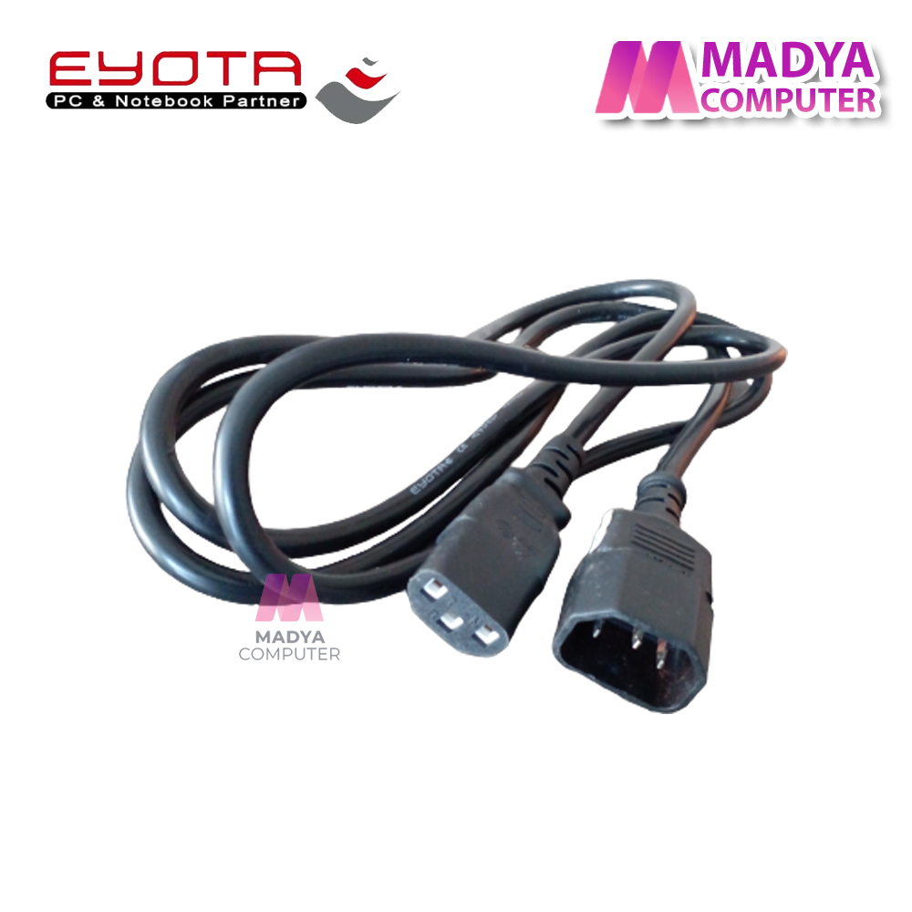 Jual Kabel Power PC Sambungan 1,8 Meter Male to Female - PC / Monitor ...