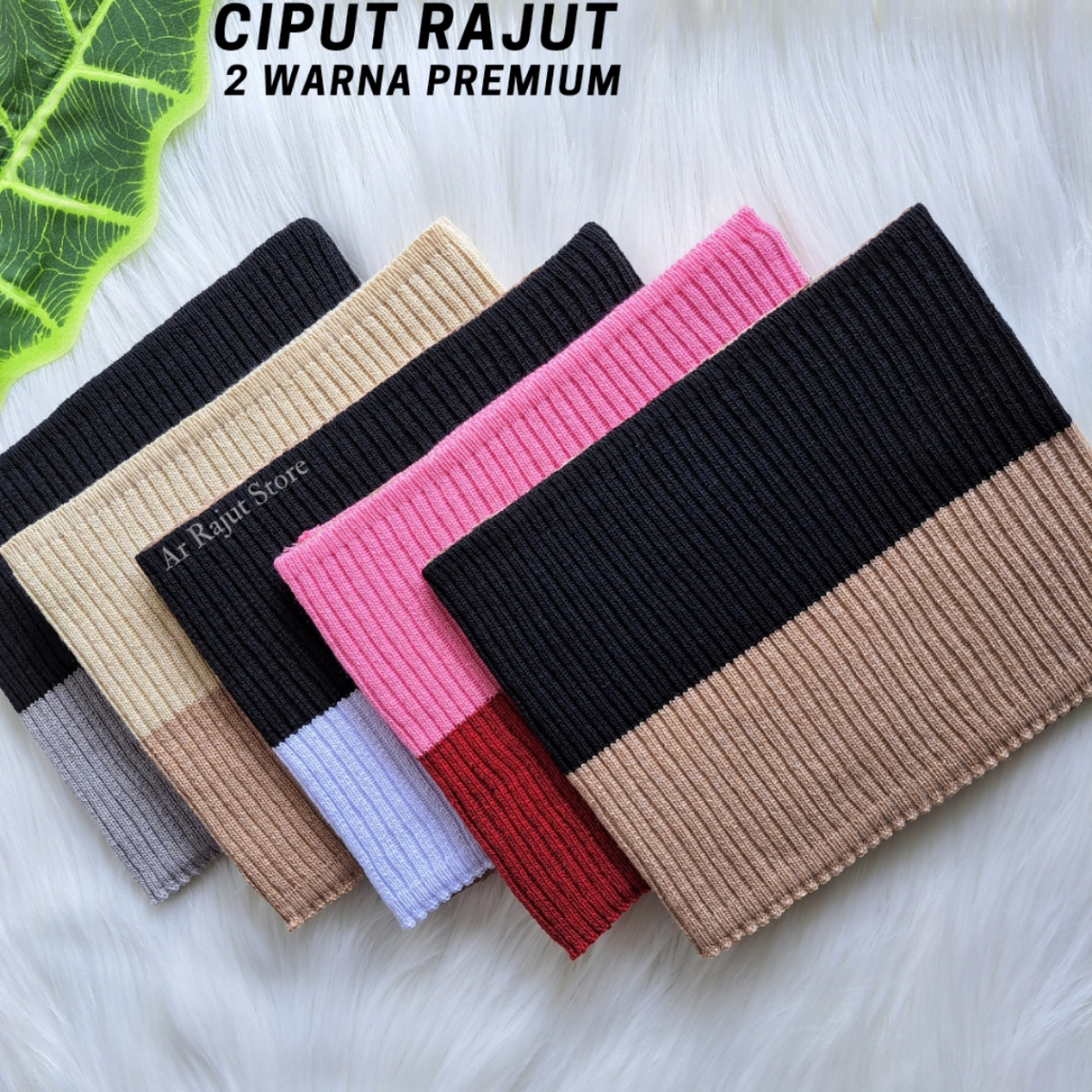 Jual Ciput Rajut Premium 2 warna Daleman hijab premium anti pusing | Shopee Indonesia
